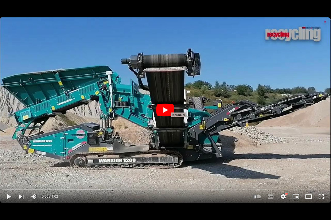 Impianti industriali: Warrior 1200 di Powerscreen all'opera